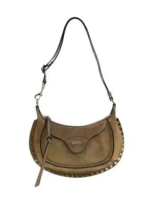Isabel Marant Étoile Oskan Stud-embellished Shoulder Bag - Brown