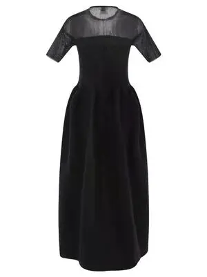 CFCL Short-sleeve Midi Dress - Black