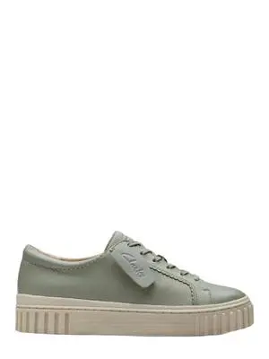 Clarks Mayhill Bay Leather Sneakers - Green