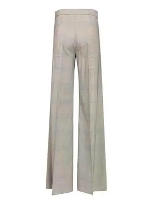 Max Mara Glen Check Wool Trousers - Neutrals