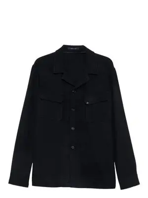 Tagliatore Flap-pocket Shirt Jacket - Blue