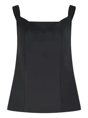 RÓHE Róhe V-Neck Sleeveless Top With Side Slits