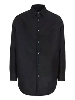 MAISON MARGIELA Long-sleeve Cotton Shirt - Black