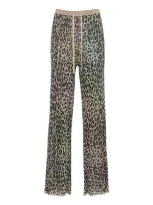 Marella Leopard-print Wide-leg Trousers - Neutrals