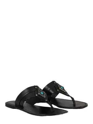 Ba&sh Tcor Flat Sandals - Black
