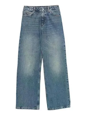 Soeur Wide-leg Faded Effect Jeans - Blue