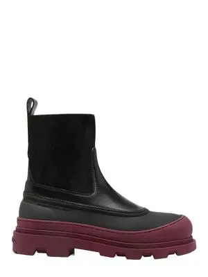 Moncler Vera Leather Ankle Boots - Black