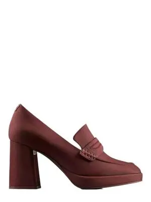 Clarks Martine Rose Block-heel Loafers - Red