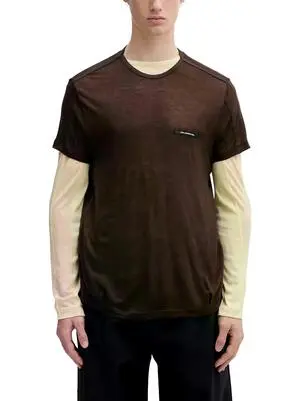 Andersson Bell Brad Layered-effect T-shirt - Brown