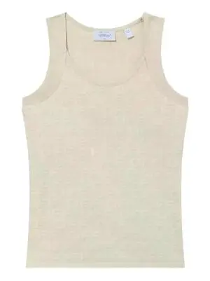 Off-White Logo-pattern Terry Tank Top - Neutrals