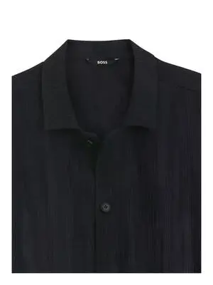 BOSS Textured Button-up Shirt Jacket
