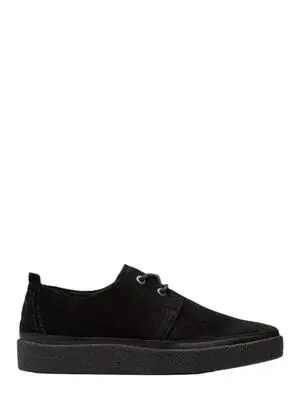 Clarks Clarkwood Low Suede Shoes - Black