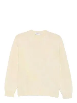 JIL SANDER Ribbed-knit Crew-neck Sweater - Neutrals