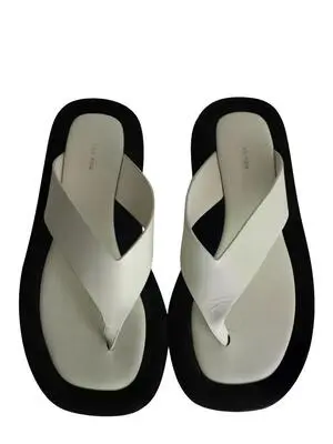 THE ROW Ginza Thong Sandals - White