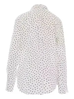 P.a.r.o.s.h Star-print Pussy-bow Blouse - White