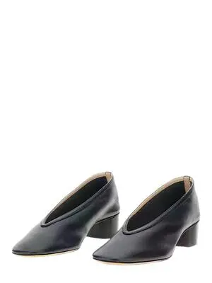 LE MONDE BERYL Le Monde Beryl Calf Leather Block Heel Pumps