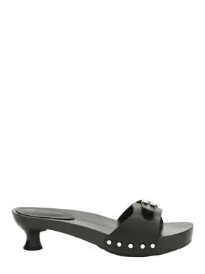 DR. SCHOLL'S SHOES Pescura Claire Leather Sandals - Black