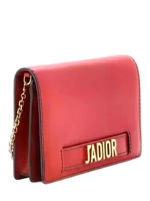 Dior J'adior Wallet On Chain Leather Crossbody Bag - Red