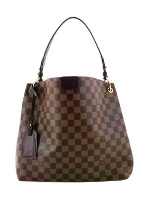 LOUIS VUITTON Damier Pm Hobo Bag - Brown