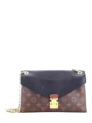 LOUIS VUITTON Pallas Chain Shoulder Bag - Black
