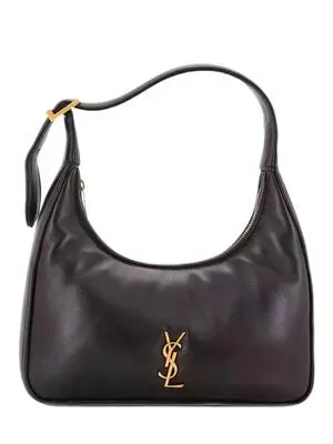 Saint Laurent Calypso Leather Mini Hobo Bag - Black