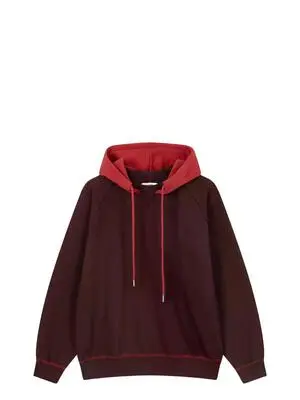 STUDIO TOMBOY Hooded Raglan Sleeve Hoodie - Brown