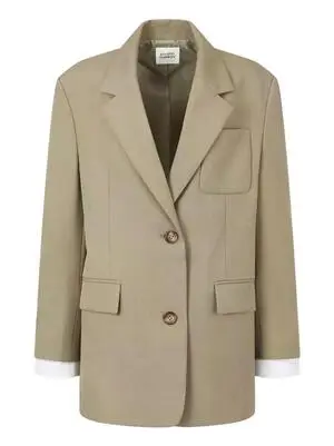 STUDIO TOMBOY Single-breasted Layered-sleeve Blazer - Neutrals