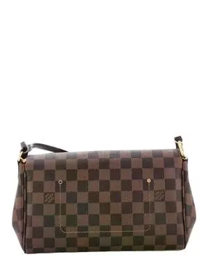LOUIS VUITTON Louis Vuitton Damier MM Crossbody Bag Brown