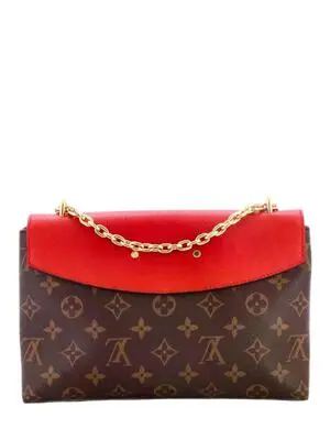 LOUIS VUITTON Louis Vuitton Saint Placide Monogram Canvas And Leather Shoulder Bag Red