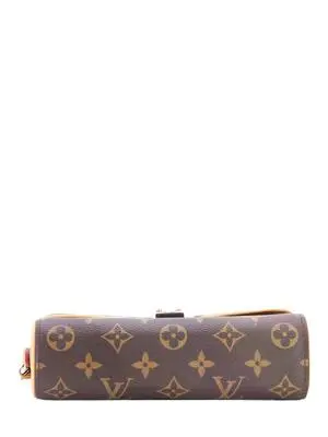 LOUIS VUITTON Camille Pochette Monogram Canvas Clutch Bag - Brown