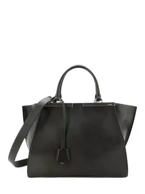 Fendi 3 Jours Leather Satchel - Green