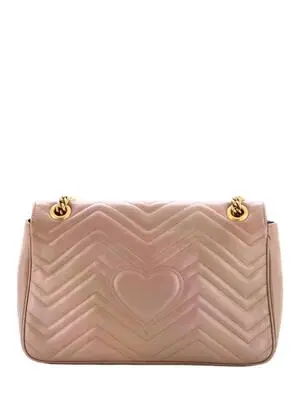 Gucci Gg Marmont Matelassé Leather Medium Shoulder Bag - Neutrals