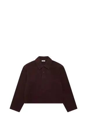 RIER Polo-collar Sweater - Brown