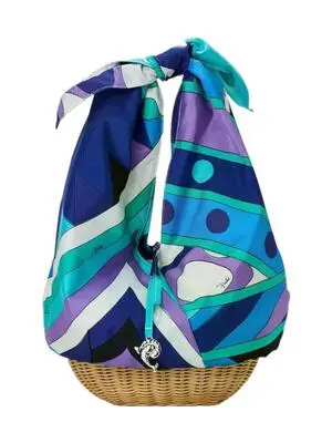 Emilio Pucci Abstract Print Tote Bag - Blue