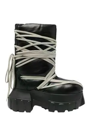 Rick Owens Mega Bumper Lace-up Boots - Black