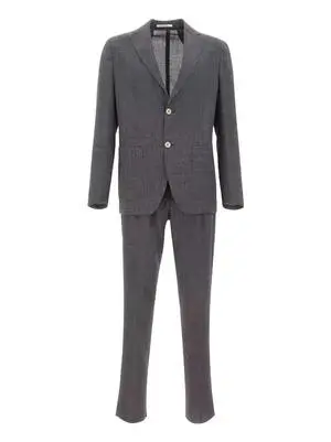 Eleventy Single-breasted Patch-pocket Suit - Grey