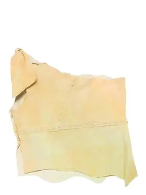 Dolce & Gabbana 2000s Suede One-shoulder Top - Neutrals