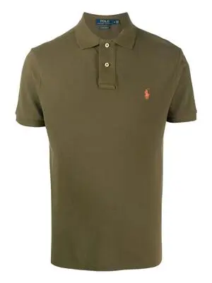 Polo Ralph Lauren Embroidered-logo Cotton Polo Shirt - Green