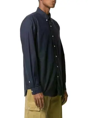 Polo Ralph Lauren Button-down Embroidered-logo Shirt - Blue