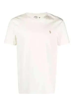 Polo Ralph Lauren Logo-embroidered T-shirt - Neutrals