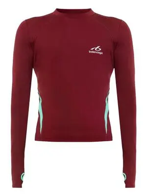 Balenciaga Logo-print Raglan-sleeve T-shirt - Red