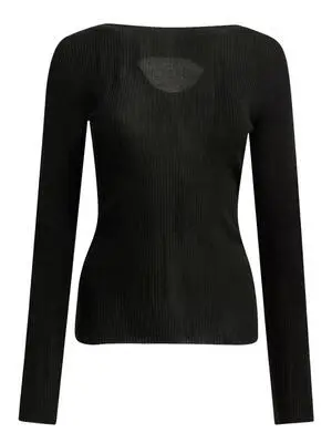 Rick Owens Ribbed Knit Sweater - Black