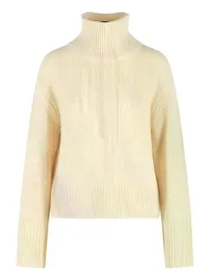LISA YANG Femi Ribbed Turtleneck Sweater - Yellow