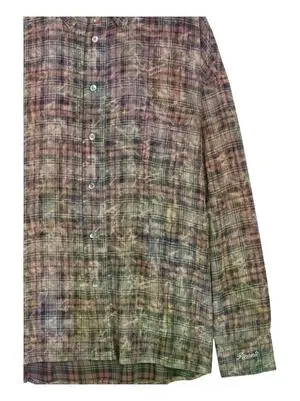 PICANTE Rocco Check-pattern Cotton Shirt - Grey