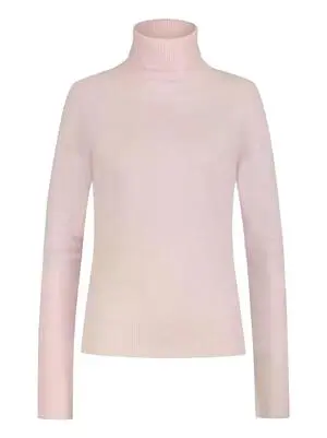 CHAMOIS FOU Roll-neck Ribbed-trim Sweater - Pink