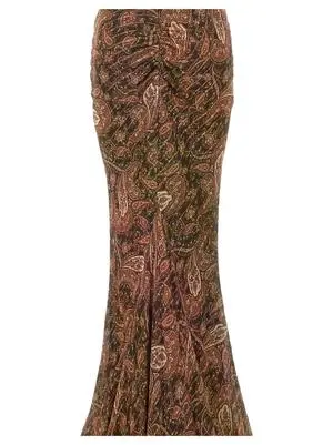 Andamane Ninfea Paisley-print Maxi Dress - Brown