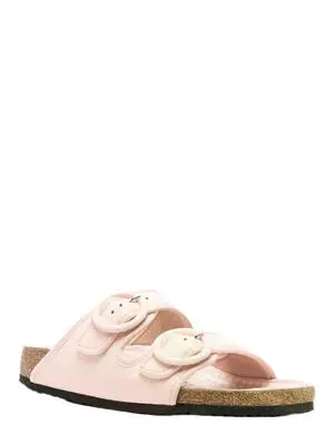 BIRKENSTOCK Birkenstock Pink Gingham Print Buckled Slides