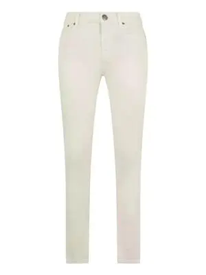 MOORER Five-pocket Slim Fit Jeans - Neutrals
