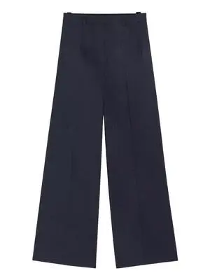 Hugo Pinstripe-pattern Wide-leg Trousers - Blue