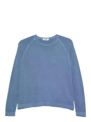 BASE Round Neck Sweater - Blue